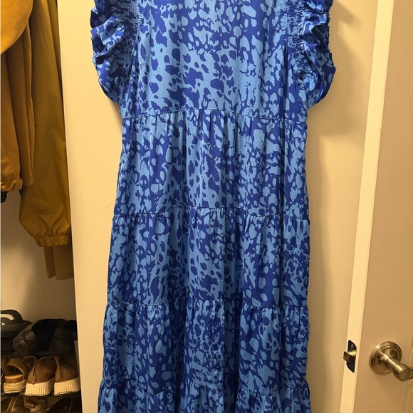 JODIFL | Dresses | Jodifl Vibrant Blue Patterned Top | Poshmark